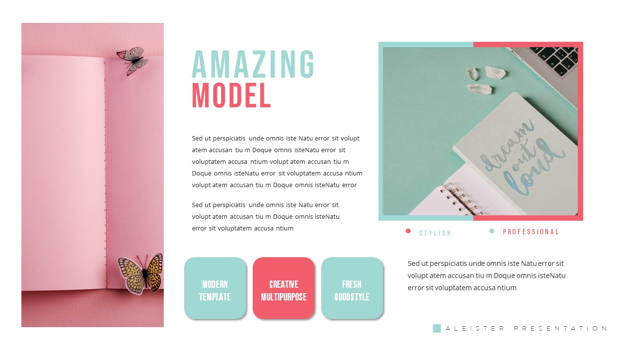 Aleister Creative Business PowerPoint Template, Presentation Templates