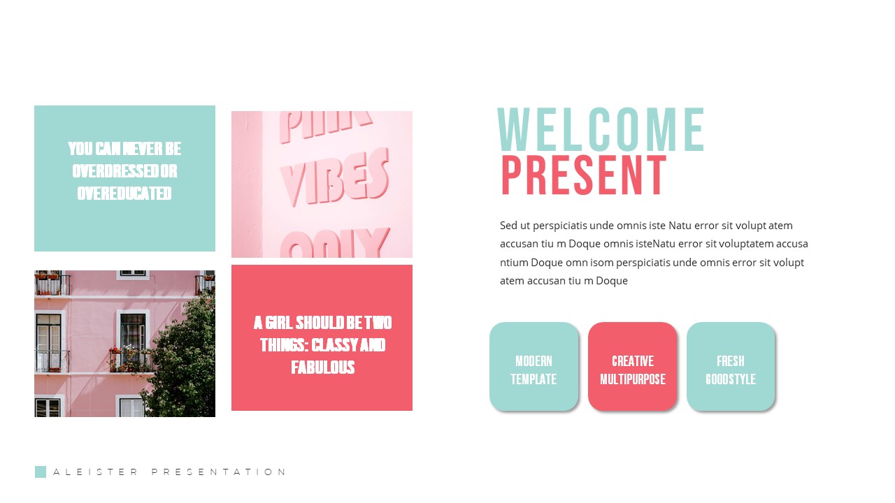 Aleister Creative Business PowerPoint Template, Presentation Templates