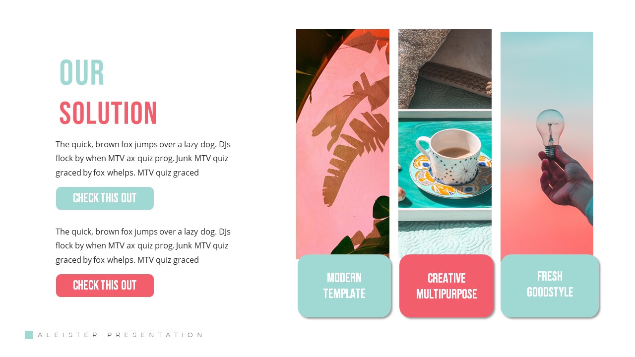 Aleister Creative Business PowerPoint Template, Presentation Templates