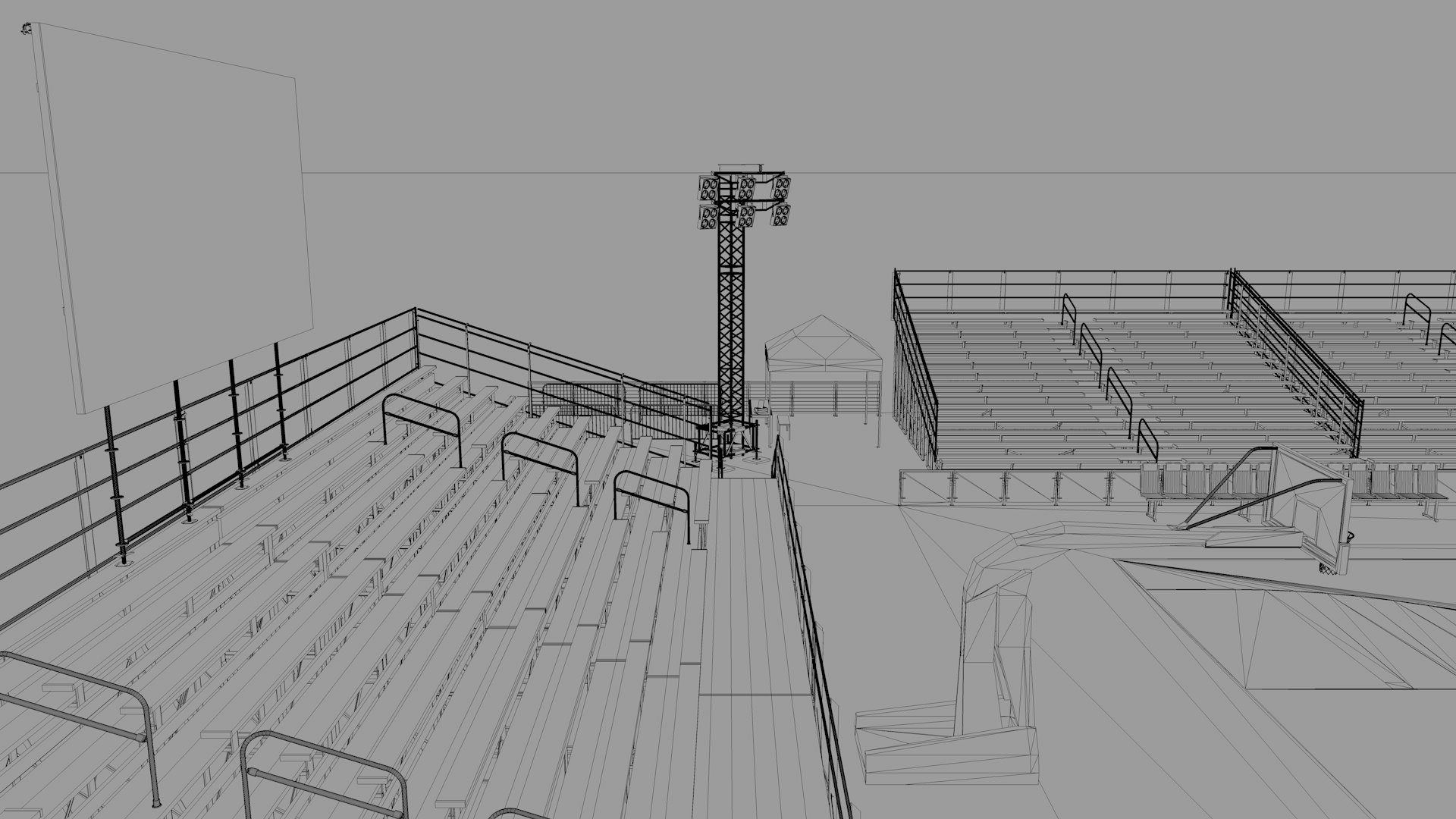 Outdoor Basketball Stadium by Benz_creation | 3DOcean