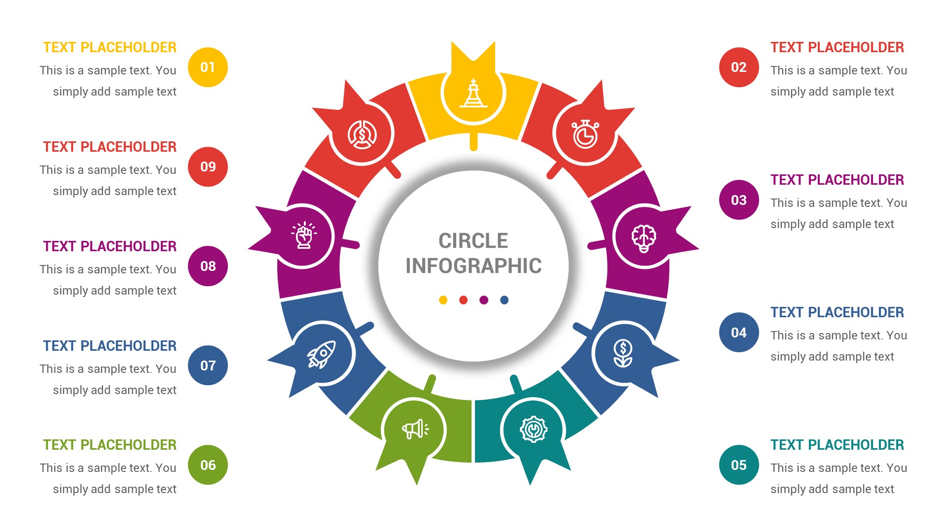 Circle Infographics PowerPoint Presentation by SOOZ_ART | GraphicRiver