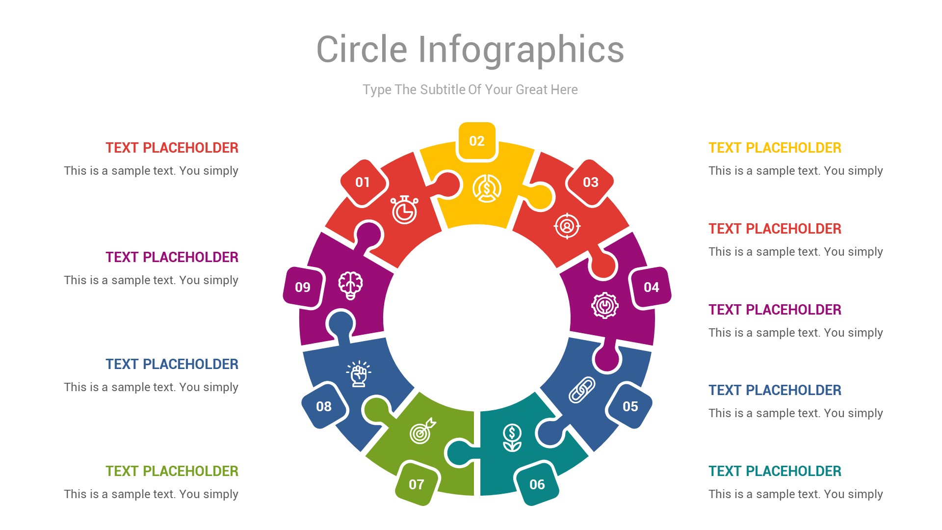 Circle Infographics PowerPoint Presentation by SOOZ_ART | GraphicRiver