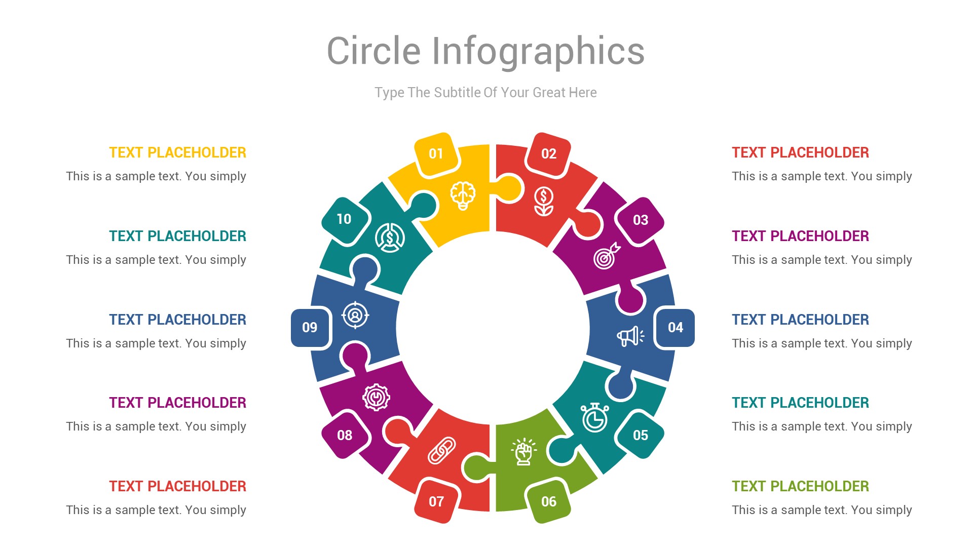 Circle Infographics PowerPoint Presentation by SOOZ_ART | GraphicRiver