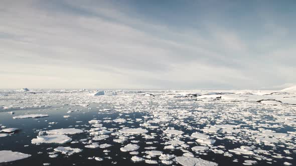 Antarctica Surf Open Water Seascape Aerial View, Stock Footage | VideoHive