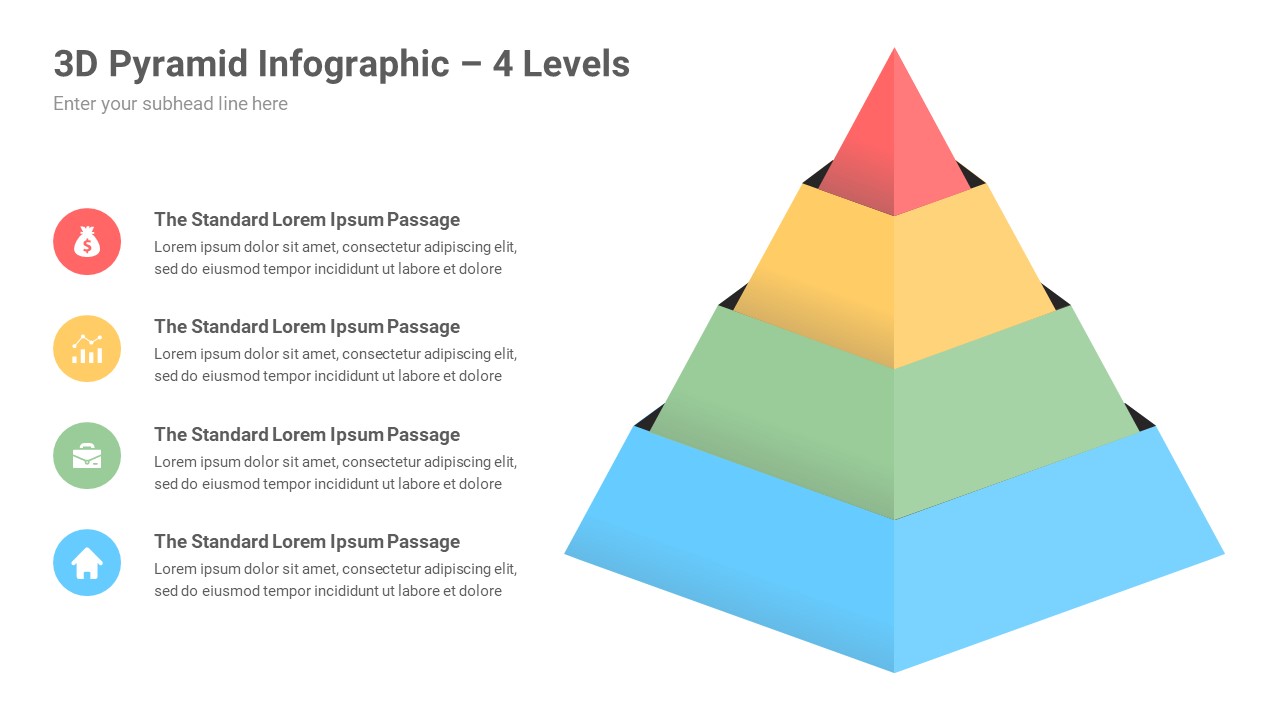 Pyramid Infographics PowerPoint Template diagrams, Presentation Templates