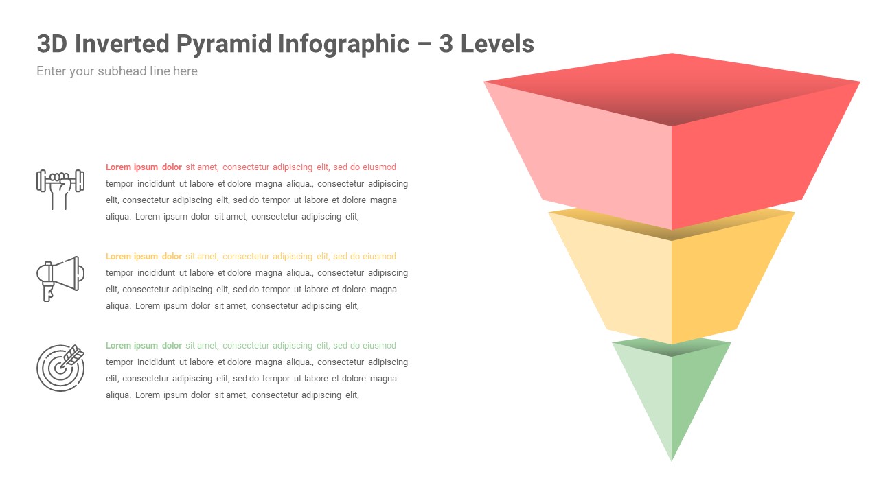 Pyramid Infographics PowerPoint Template diagrams, Presentation Templates
