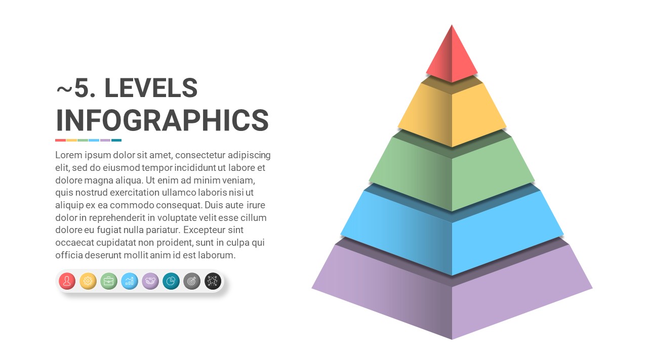 Pyramid Infographics PowerPoint Template diagrams, Presentation Templates