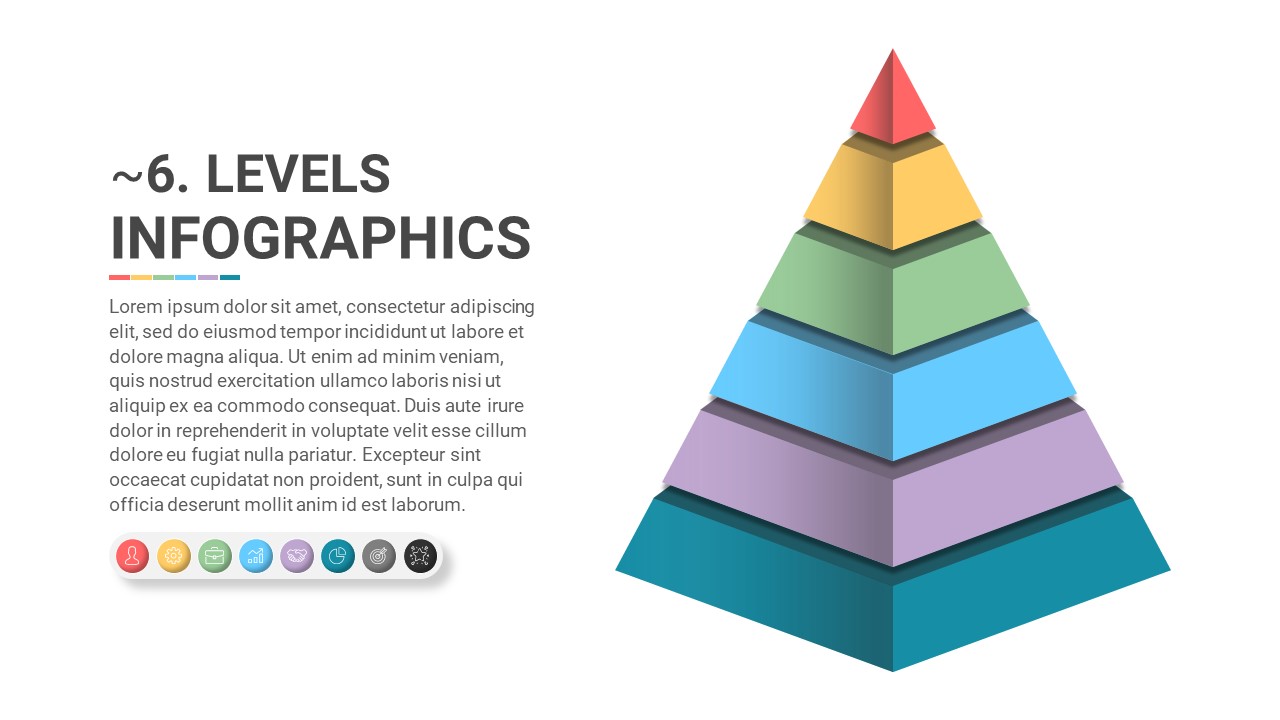 Pyramid Infographics PowerPoint Template diagrams, Presentation Templates