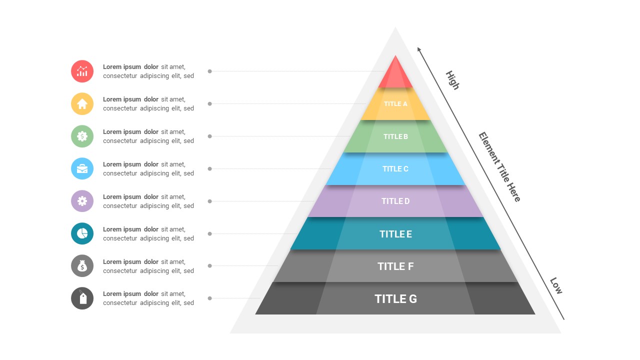 Pyramid Infographics PowerPoint Template diagrams, Presentation Templates