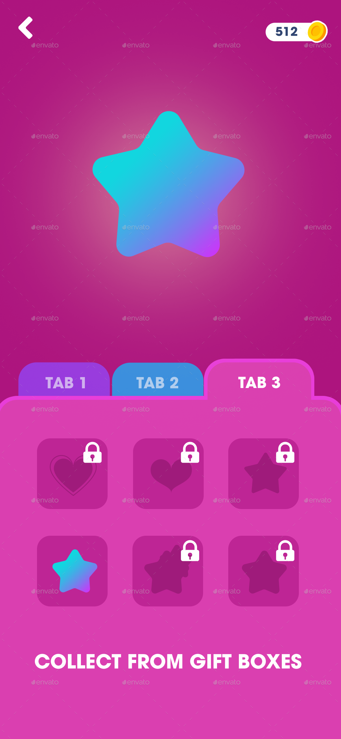 Complete Modern Game UI for Casual and Hyper Casual games, Game Assets