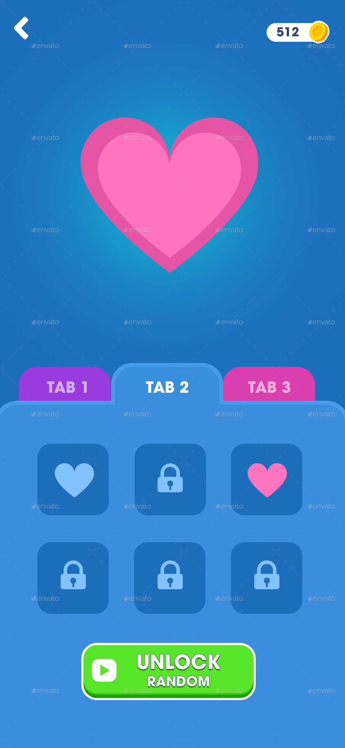 Complete Modern Game UI for Casual and Hyper Casual games, Game Assets