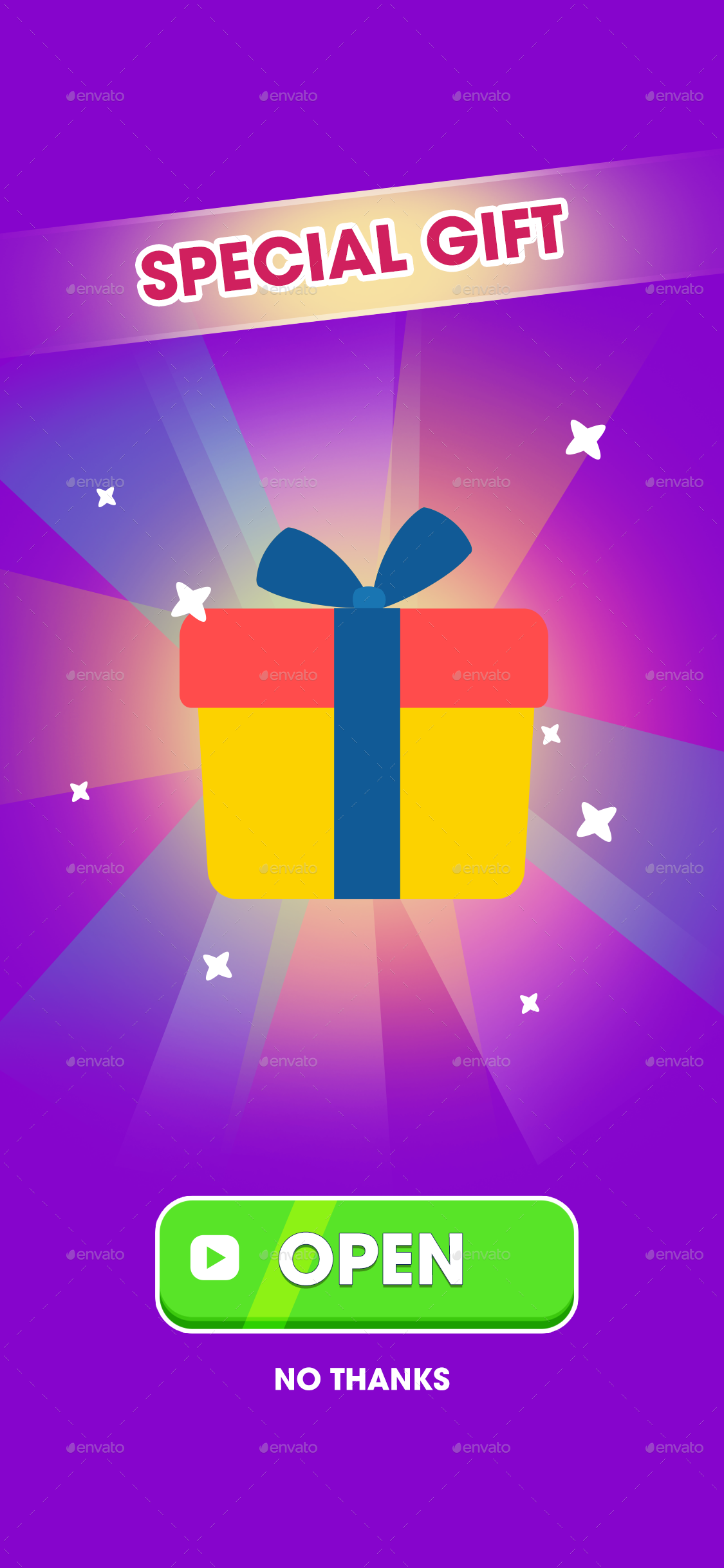 Complete Modern Game UI for Casual and Hyper Casual games, Game Assets