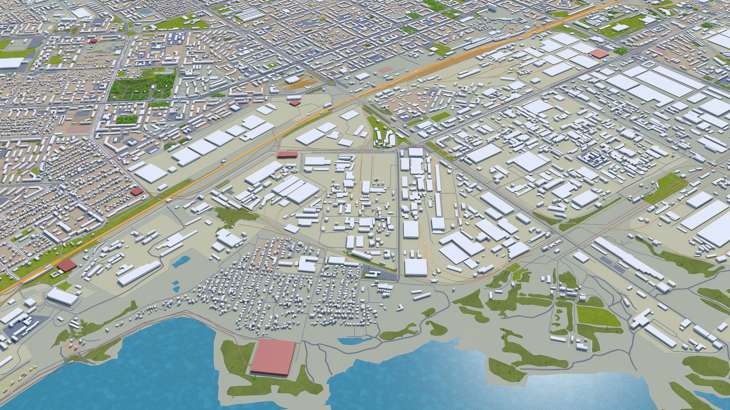 Samara camapa city Russia 3d model 70km by TurboCG | 3DOcean