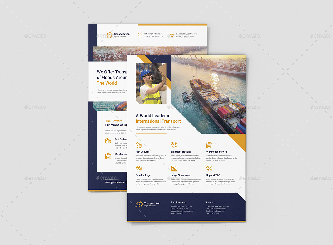 Flyer – Transportation, Print Templates | GraphicRiver