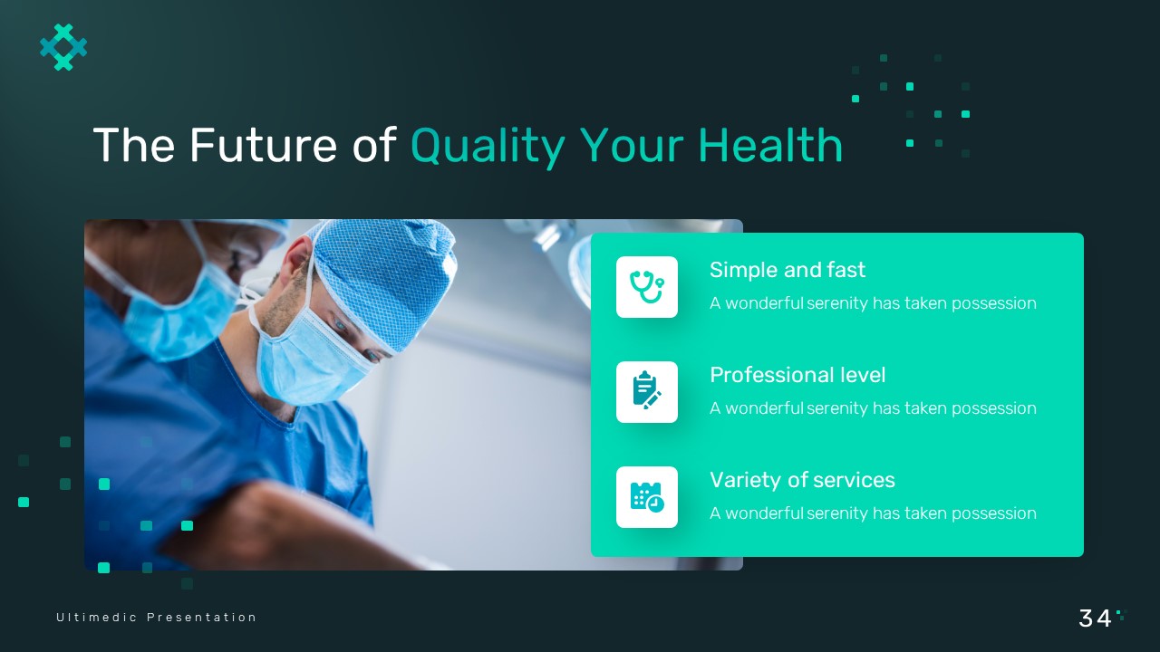 Ultimedic Medical Professional PowerPoint Template, Presentation Templates