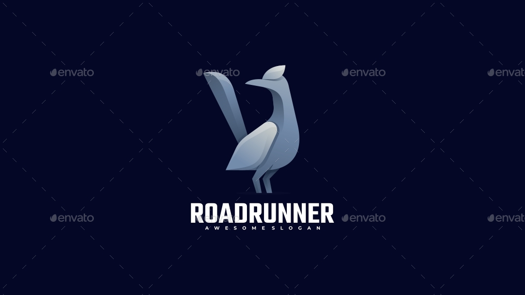 Roadrunner Bird Gradient Logo Template by artnivora_std | GraphicRiver