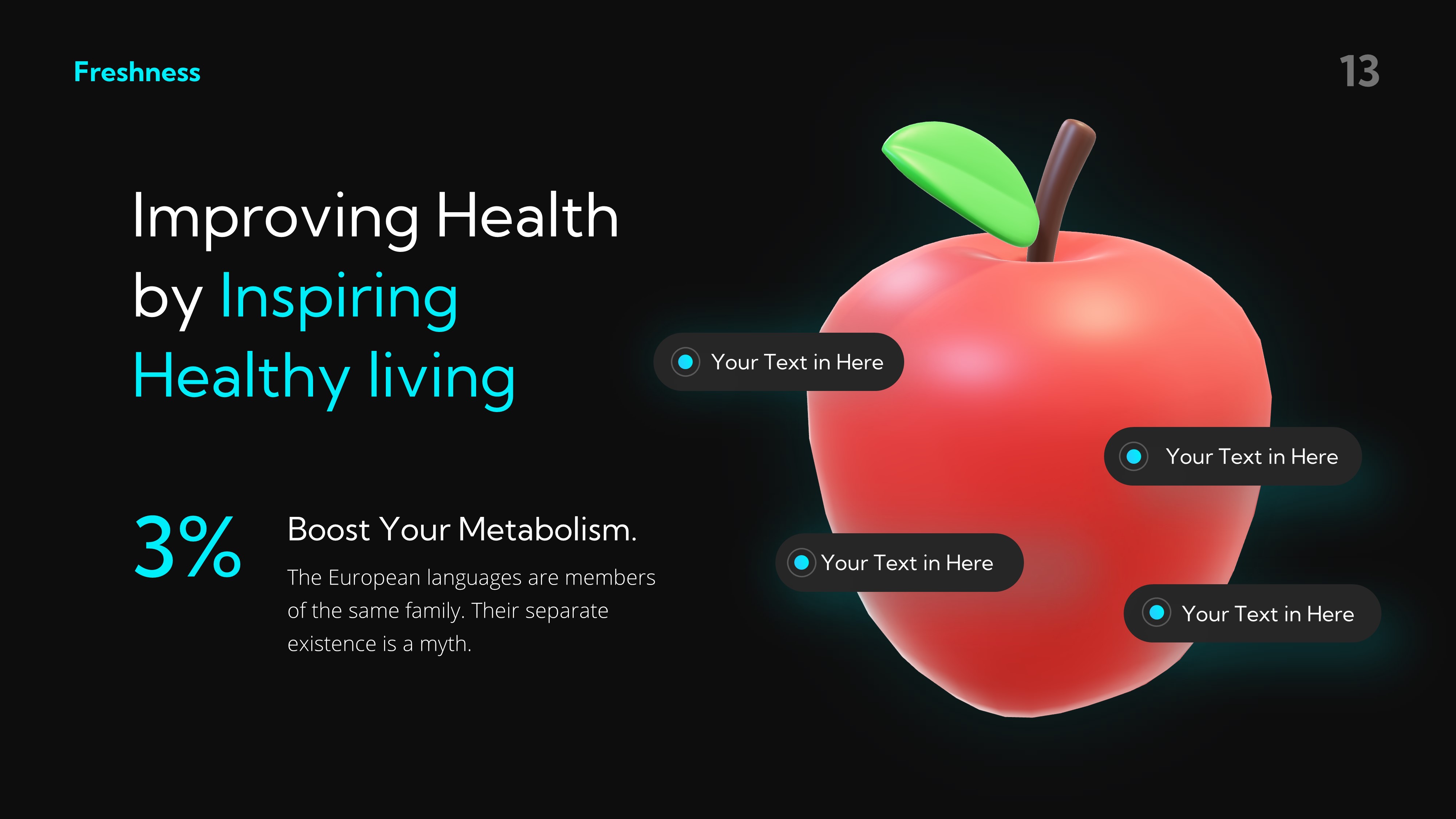 Freshness Healthy Lifestyle Clean PowerPoint Template, Presentation ...