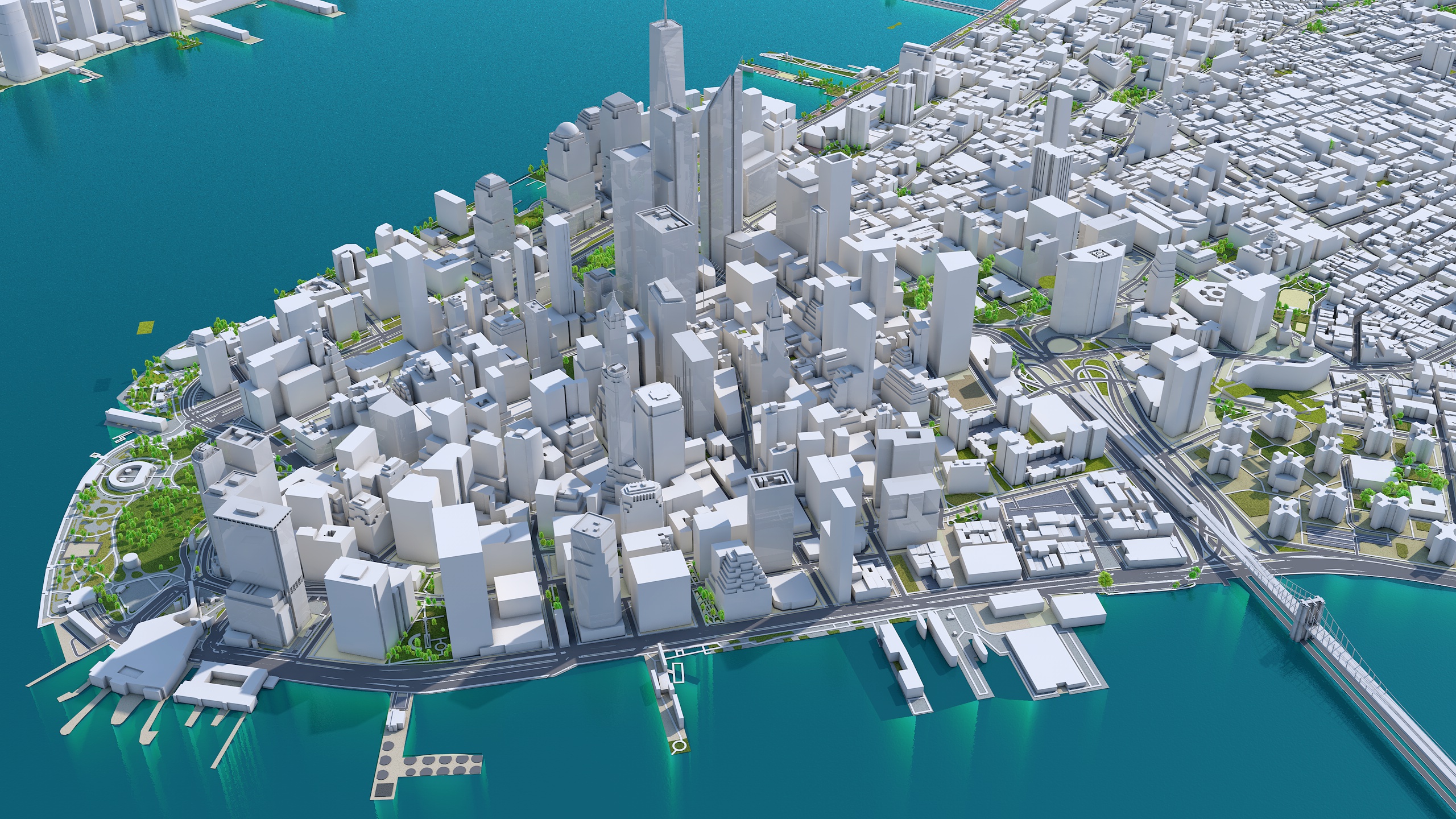 New york city 3d model 65km by TurboCG | 3DOcean