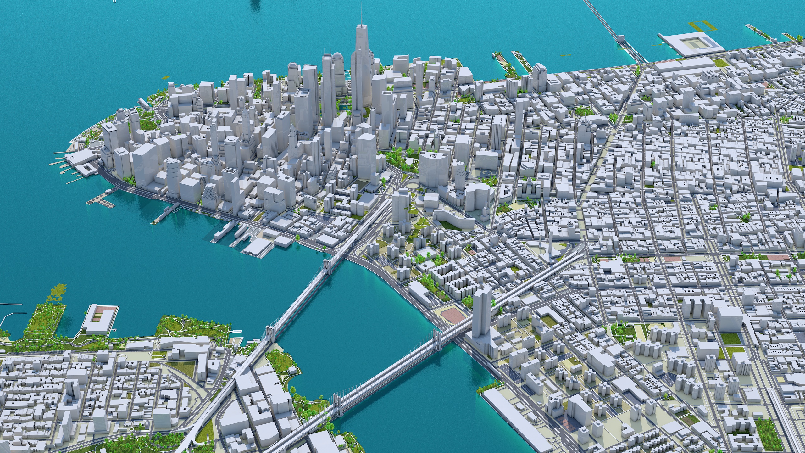 New york city 3d model 65km by TurboCG | 3DOcean