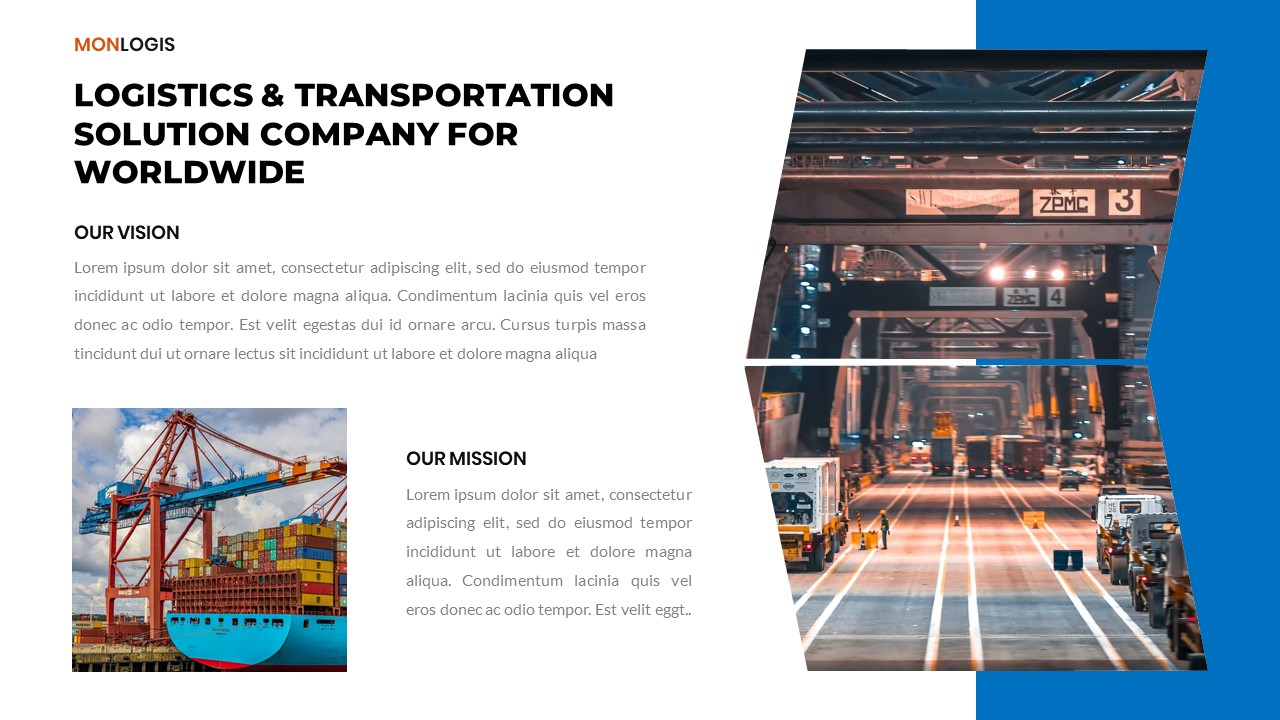 Monlogis – Logistic PowerPoint Template, Presentation Templates ...
