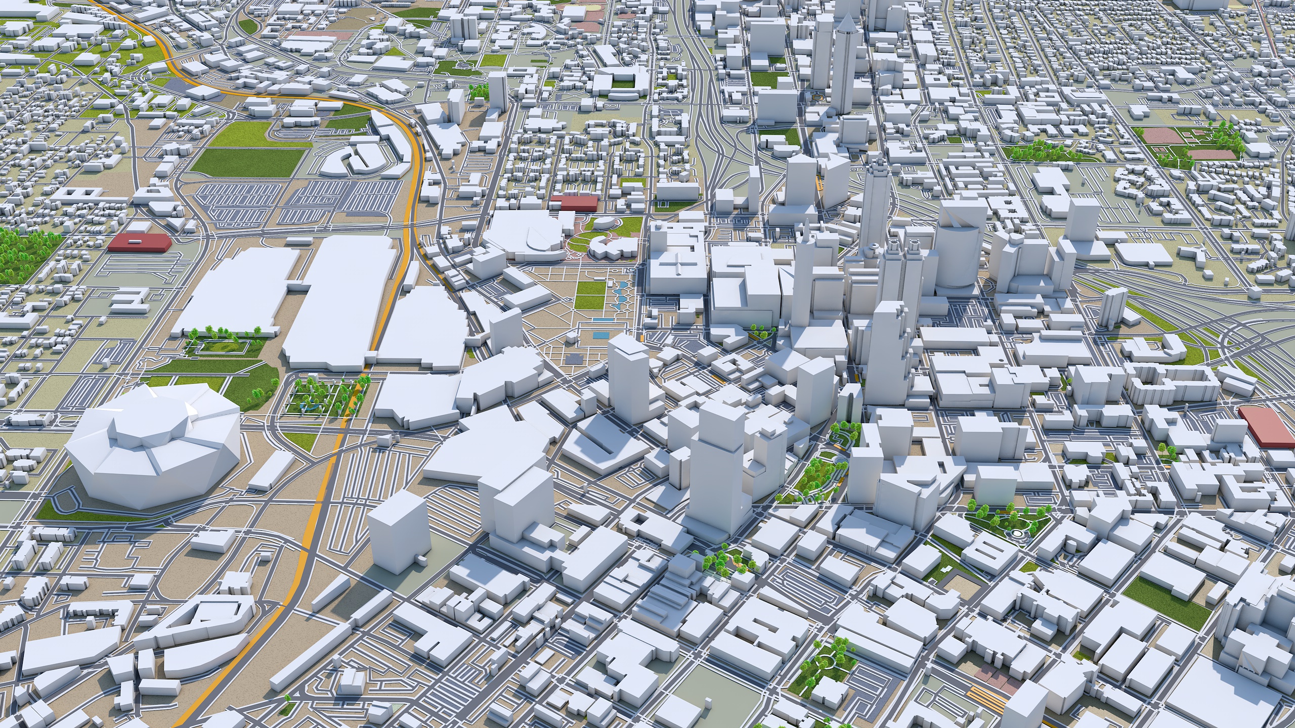 Atlanta City 3D Model Georgia 40km by TurboCG | 3DOcean