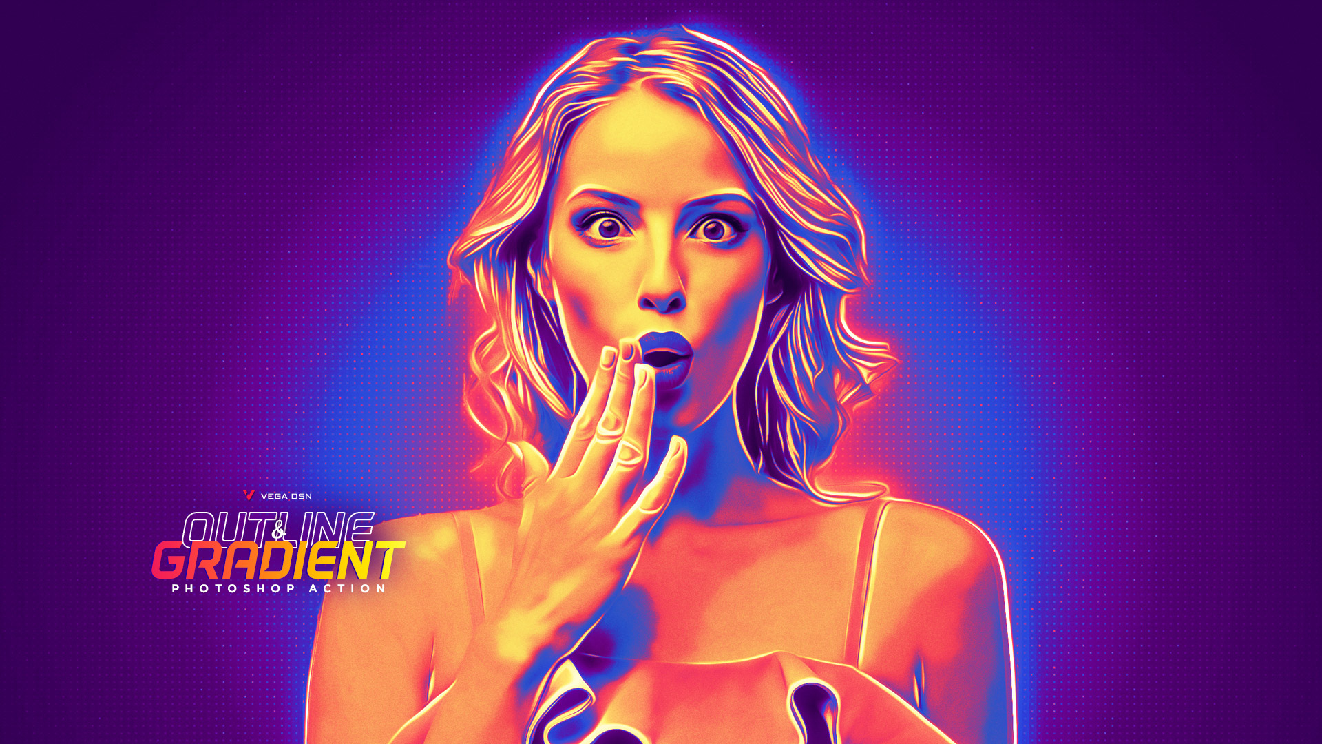 Outline & Gradient Photo Effect, Add-ons | GraphicRiver