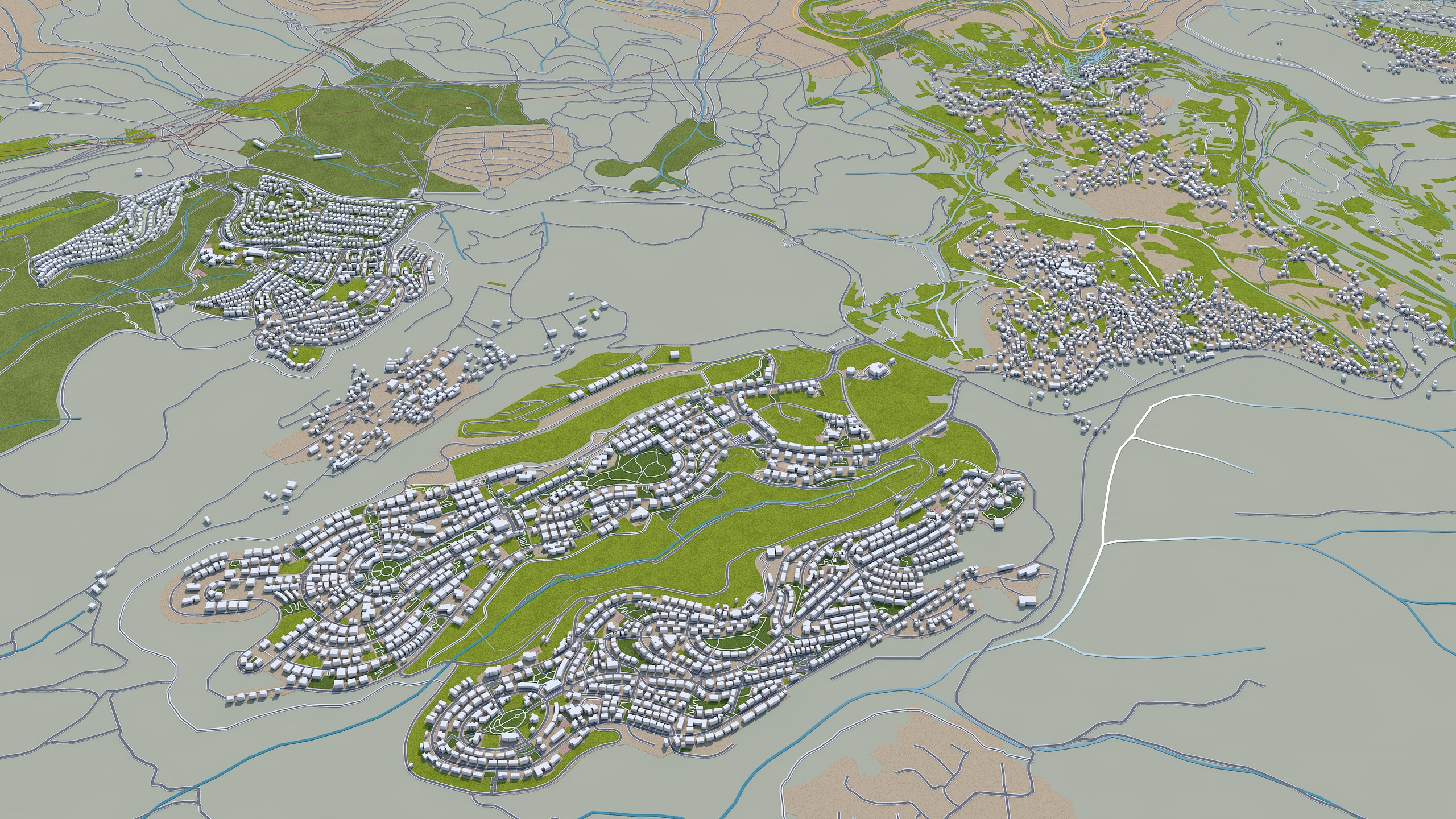 Jerusalem city Israel 3d model 60km by TurboCG | 3DOcean