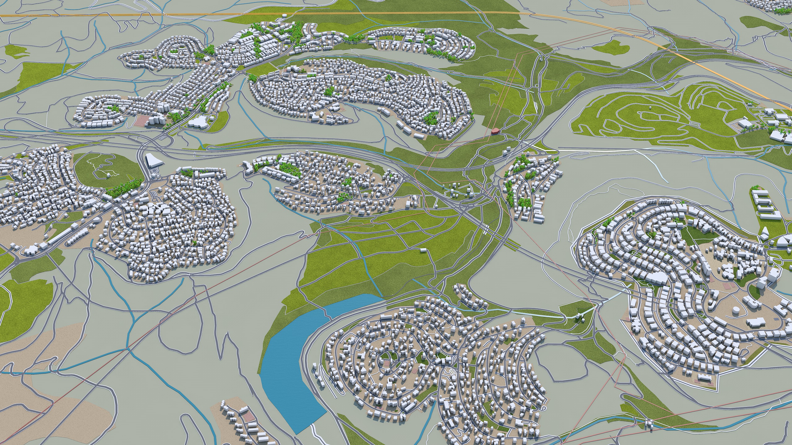 Jerusalem city Israel 3d model 60km by TurboCG | 3DOcean