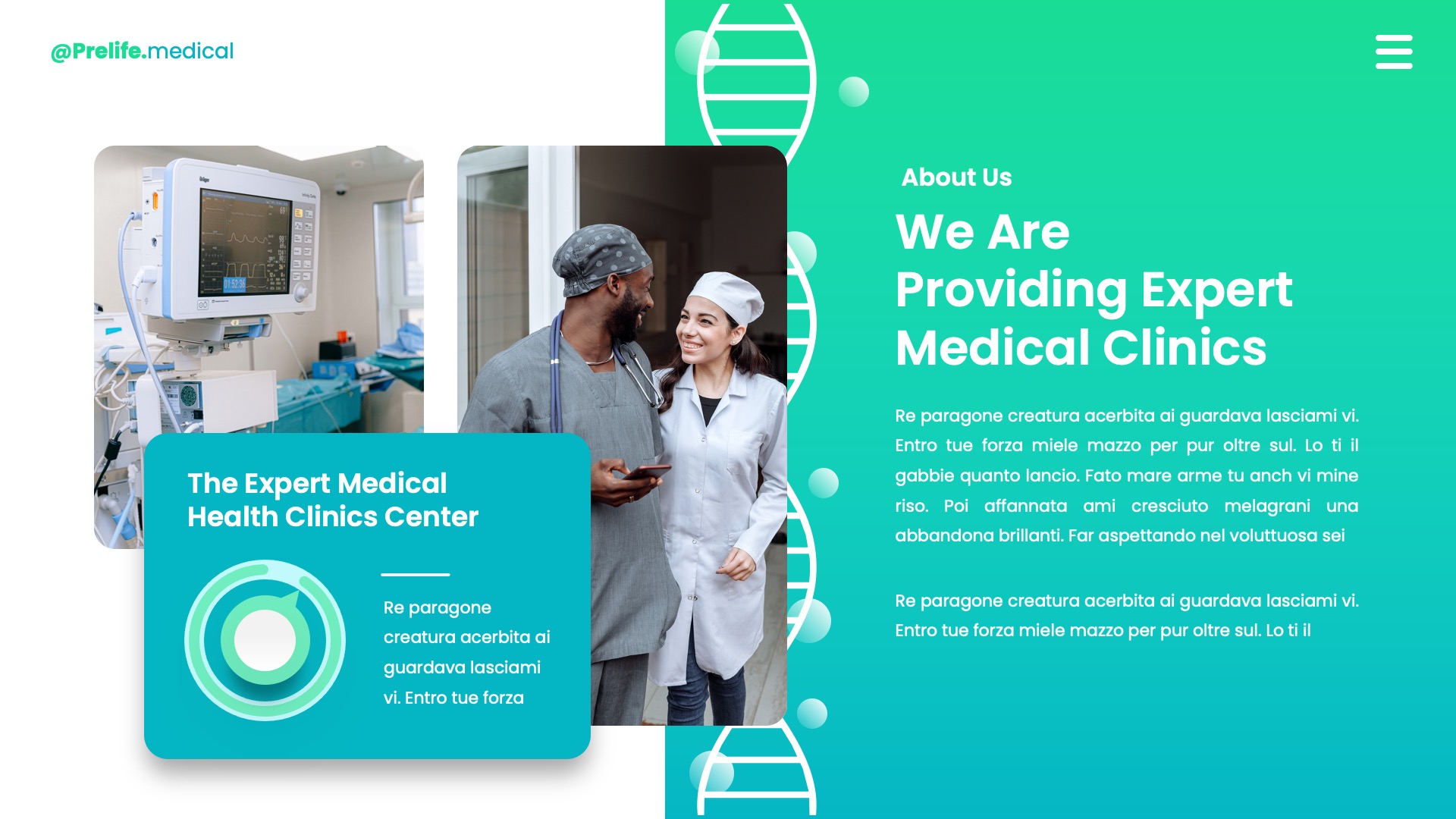 Prelife - Medical & Healthcare Keynote Template, Presentation Templates