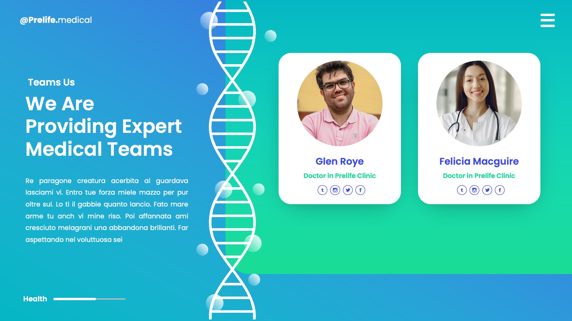 Prelife - Medical & Healthcare Keynote Template, Presentation Templates