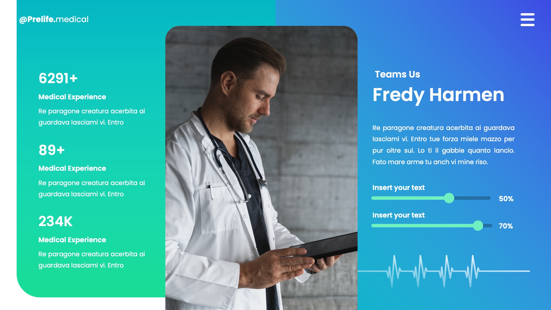 Prelife - Medical & Healthcare Keynote Template, Presentation Templates