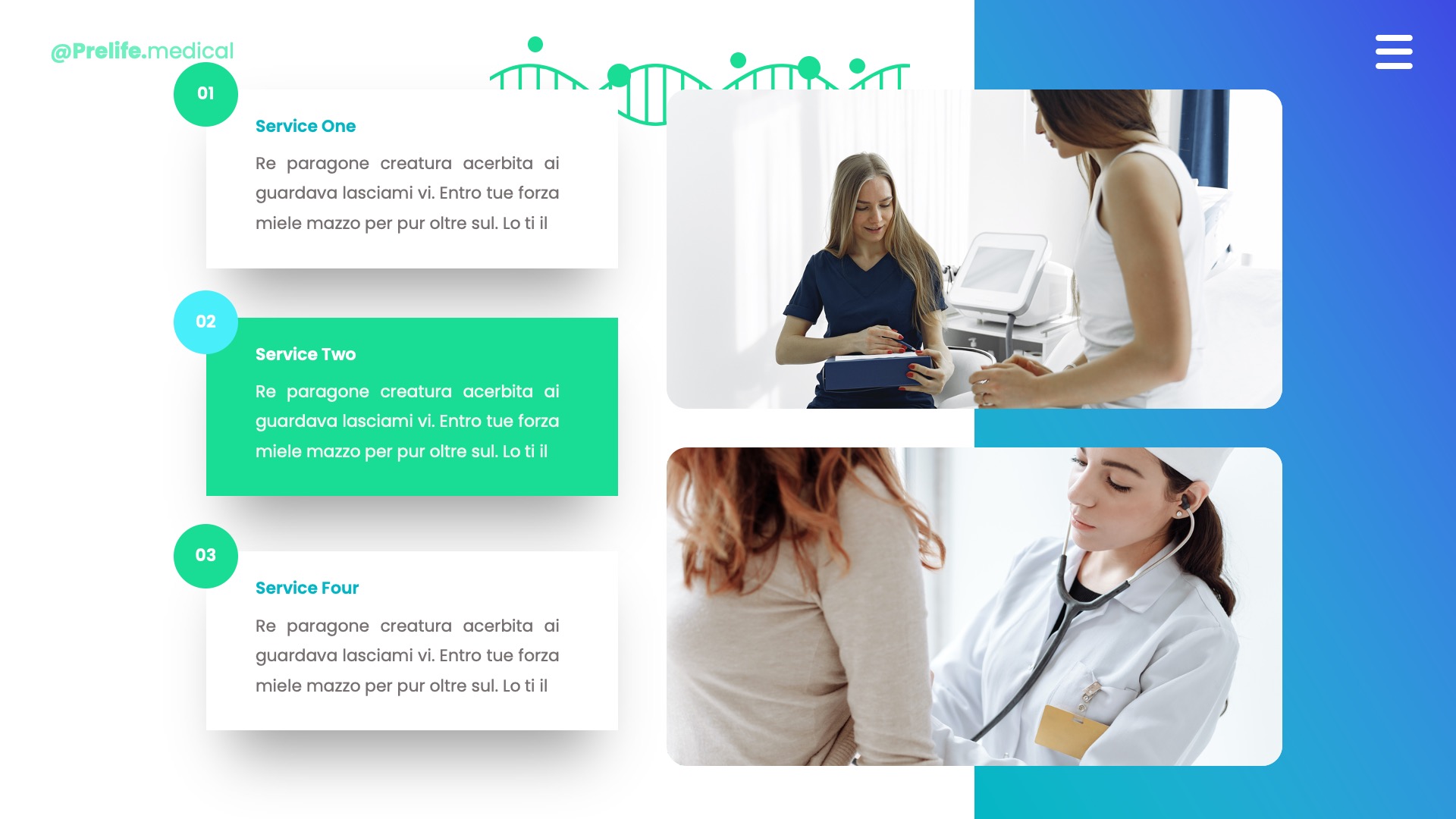 Prelife - Medical & Healthcare Keynote Template, Presentation Templates