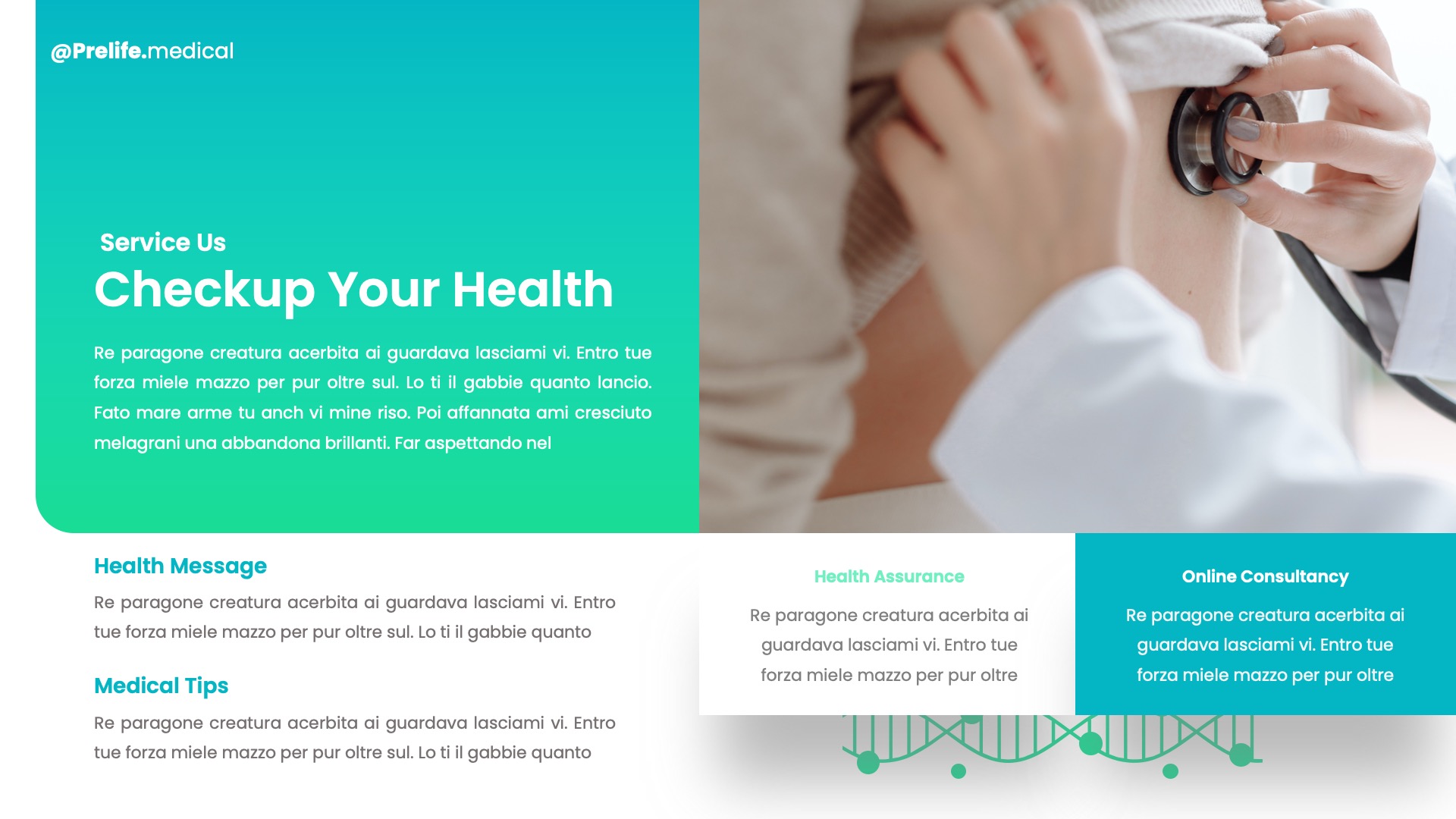 Prelife - Medical & Healthcare Keynote Template, Presentation Templates