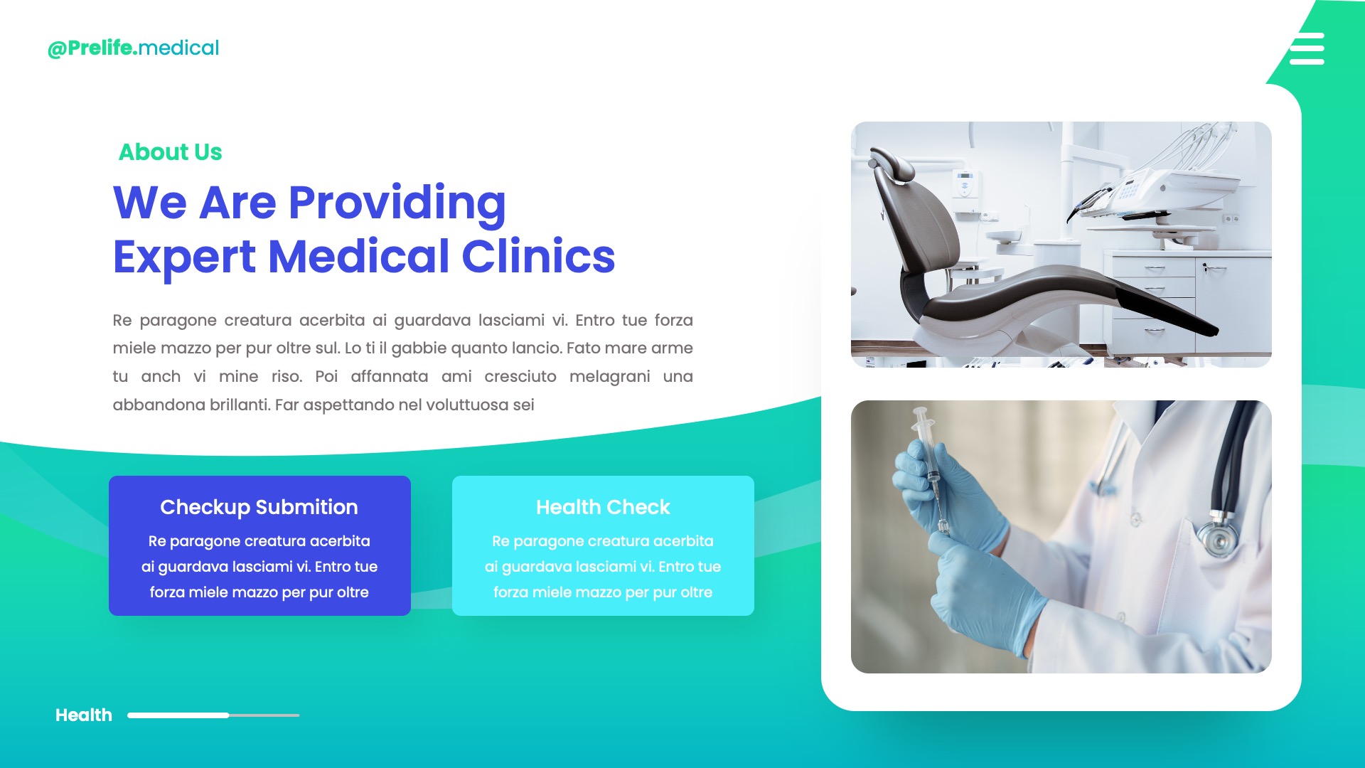 Prelife - Medical & Healthcare Keynote Template, Presentation Templates