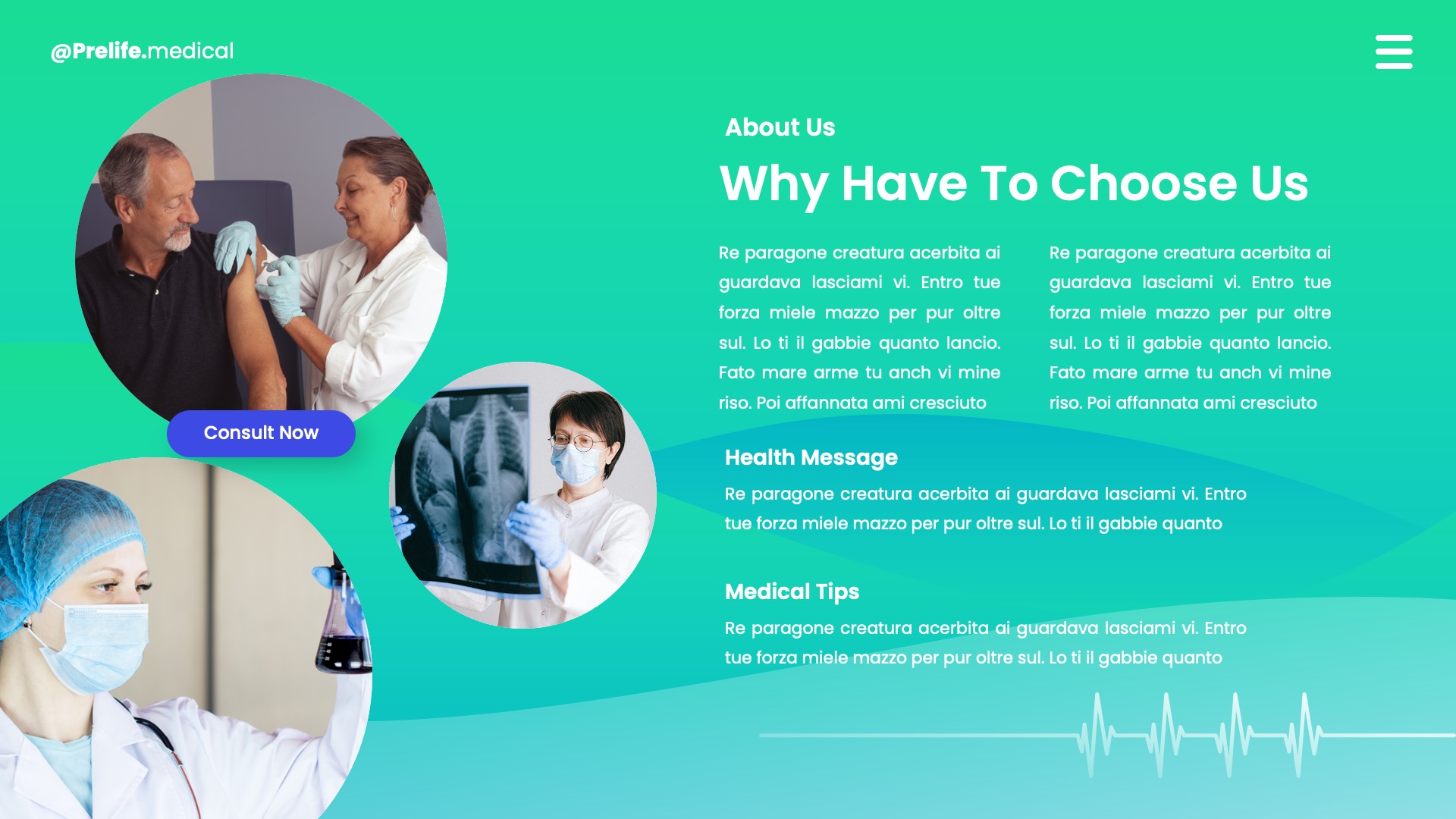 Prelife - Medical & Healthcare Keynote Template, Presentation Templates