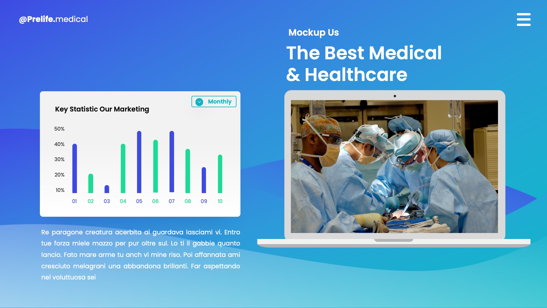 Prelife - Medical & Healthcare Powerpoint Template, Presentation Templates