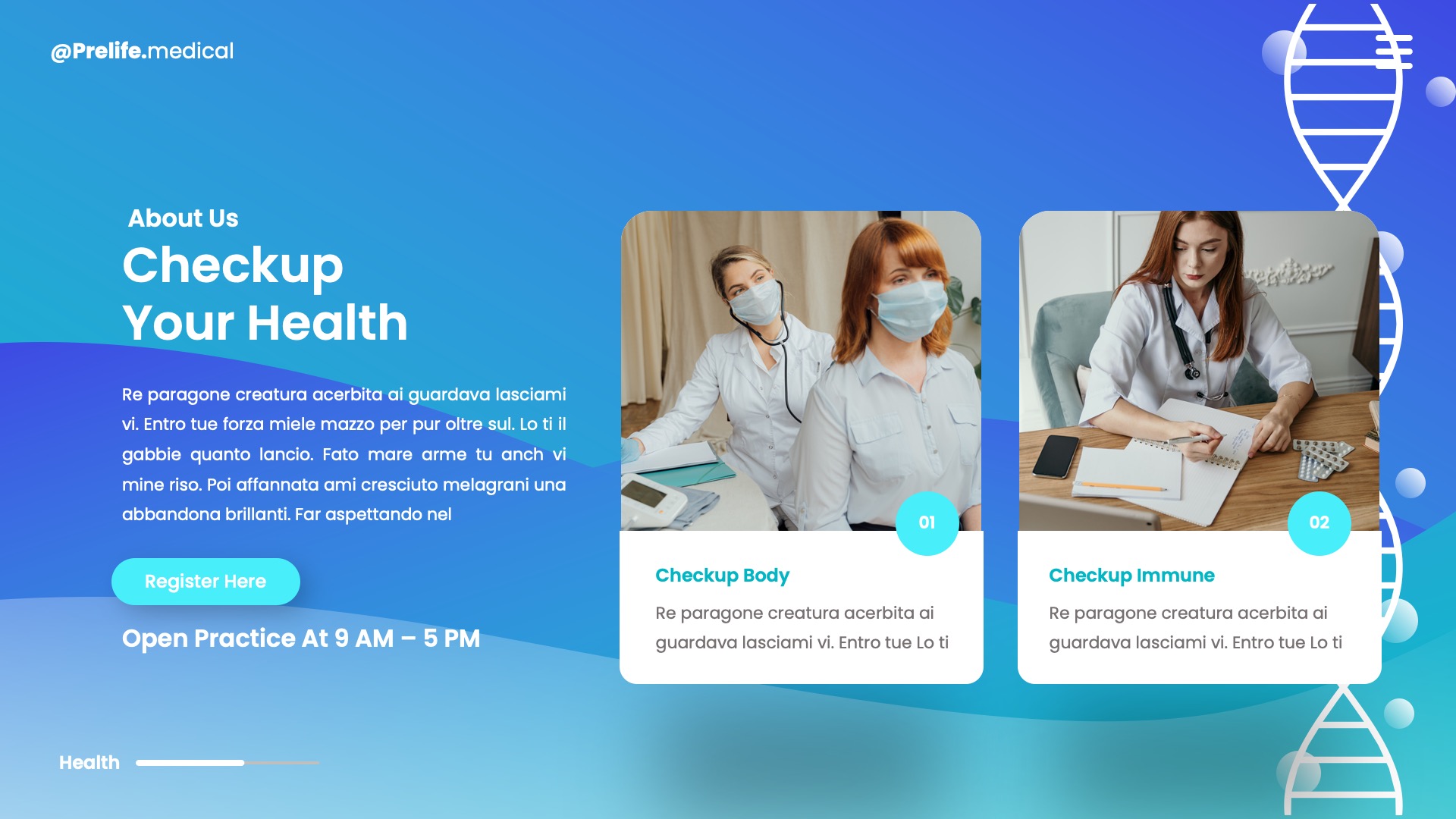 Prelife - Medical & Healthcare Powerpoint Template, Presentation Templates