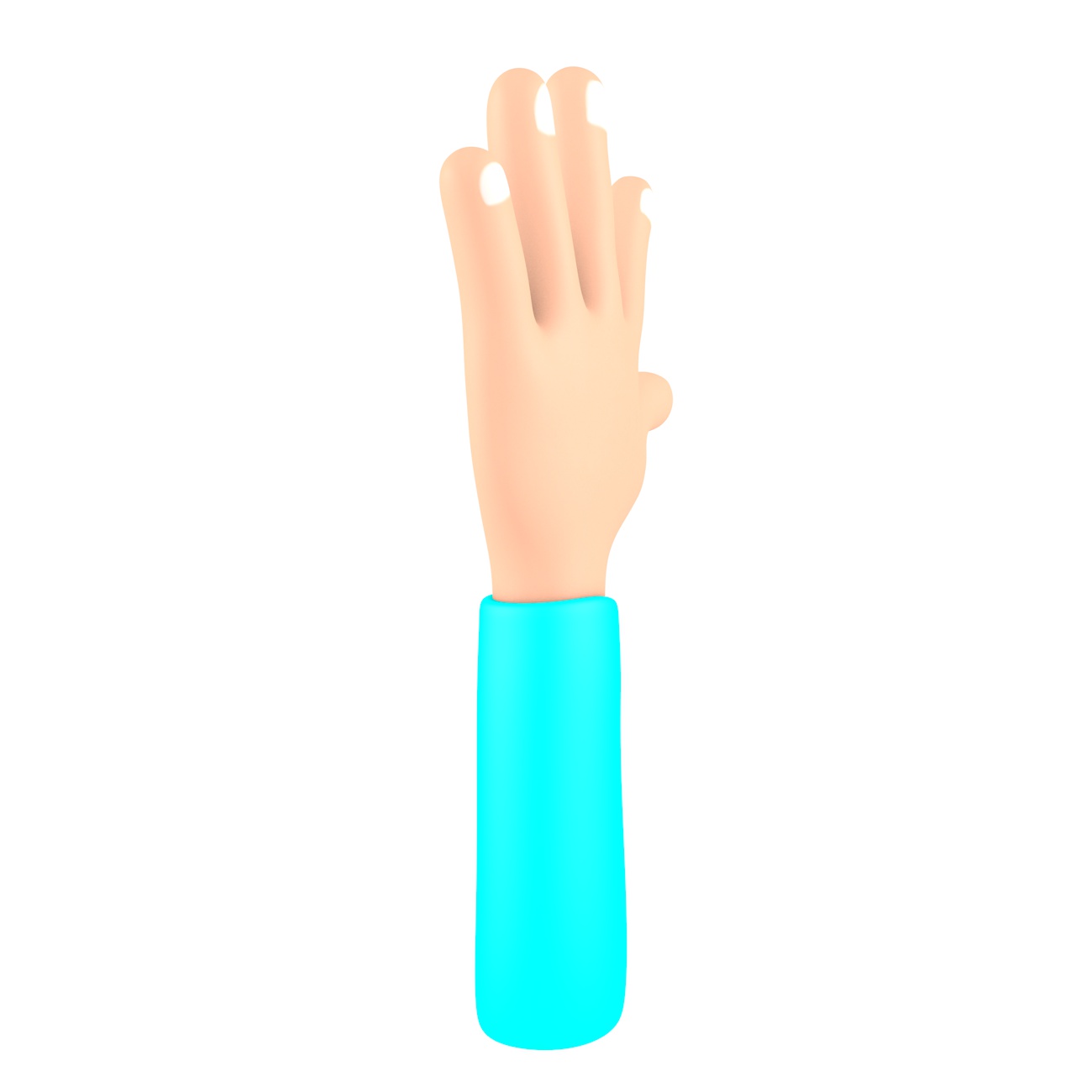 Cartoon Rigged Hand by Onur3D | 3DOcean