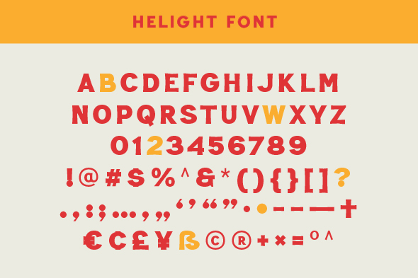 Helight - Crafted Font, Fonts | GraphicRiver