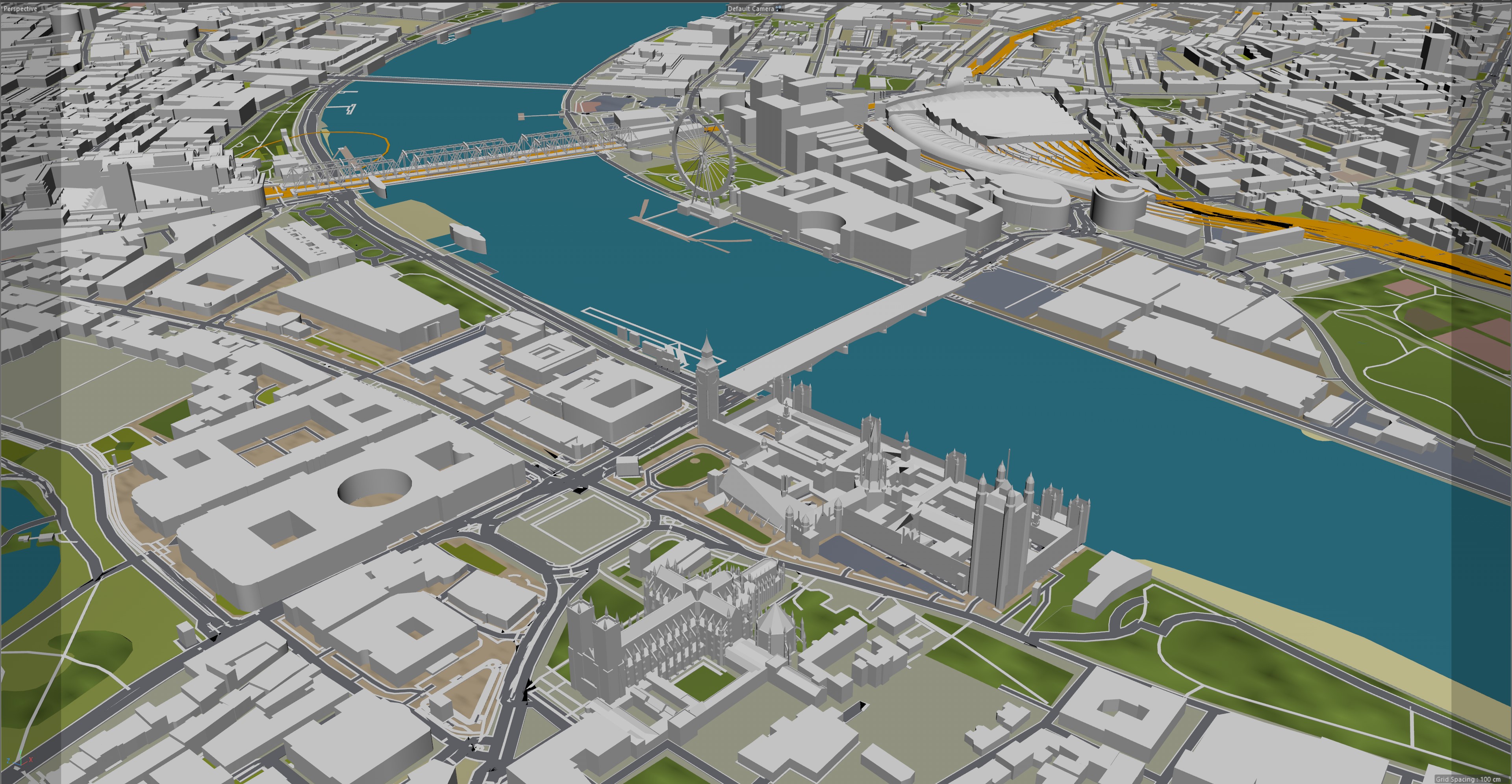 London city 3d model 100km by TurboCG | 3DOcean