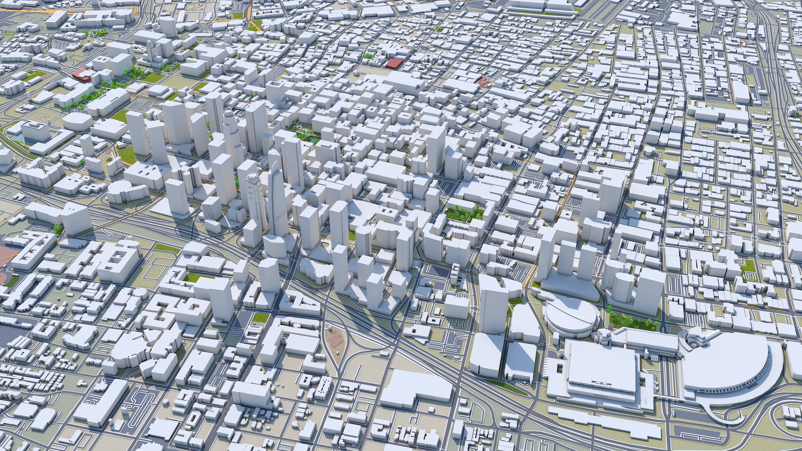 Los Angeles city 3d model 95km by TurboCG | 3DOcean