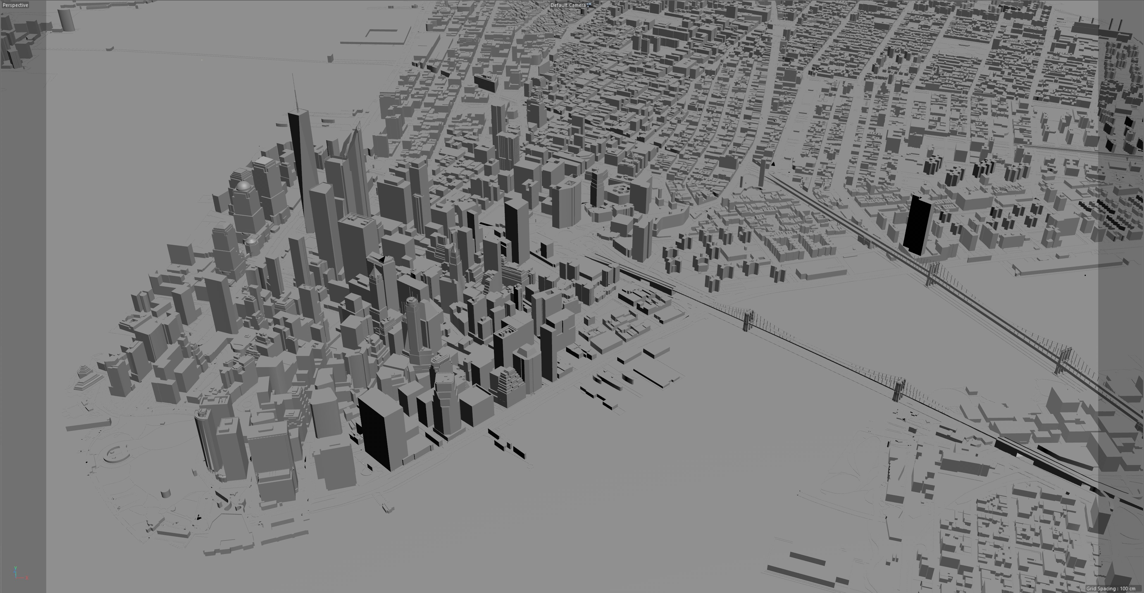 Manhattan City 3D Model New York USA 40km by TurboCG | 3DOcean
