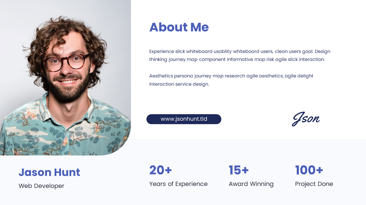 JSON - Keynote CV Resume Portfolio for UX Designer & Developer ...