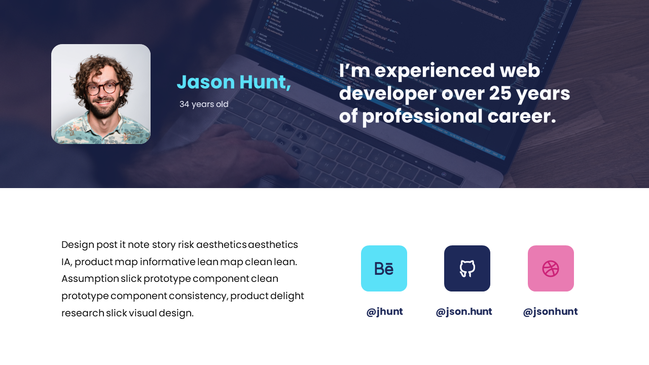 JSON - Keynote CV Resume Portfolio for UX Designer & Developer ...