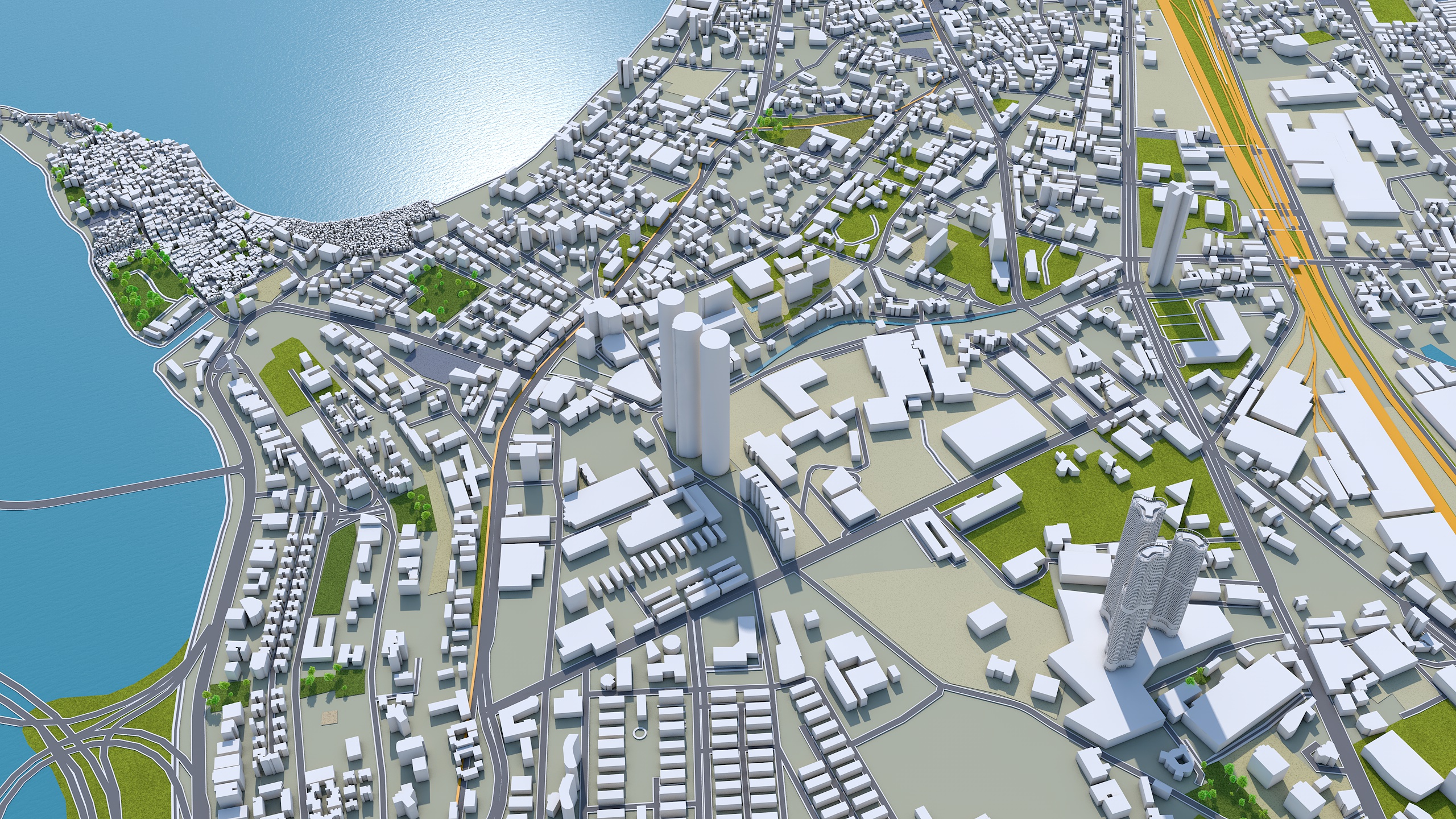 Mumbai city 3d model 50km by TurboCG | 3DOcean
