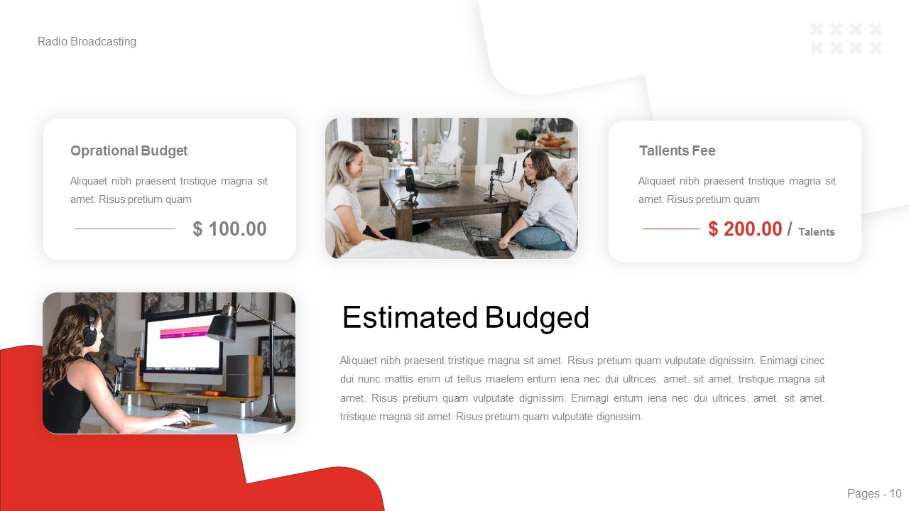 Radio Broadcasting Powerpoint Template Presentation, Presentation Templates