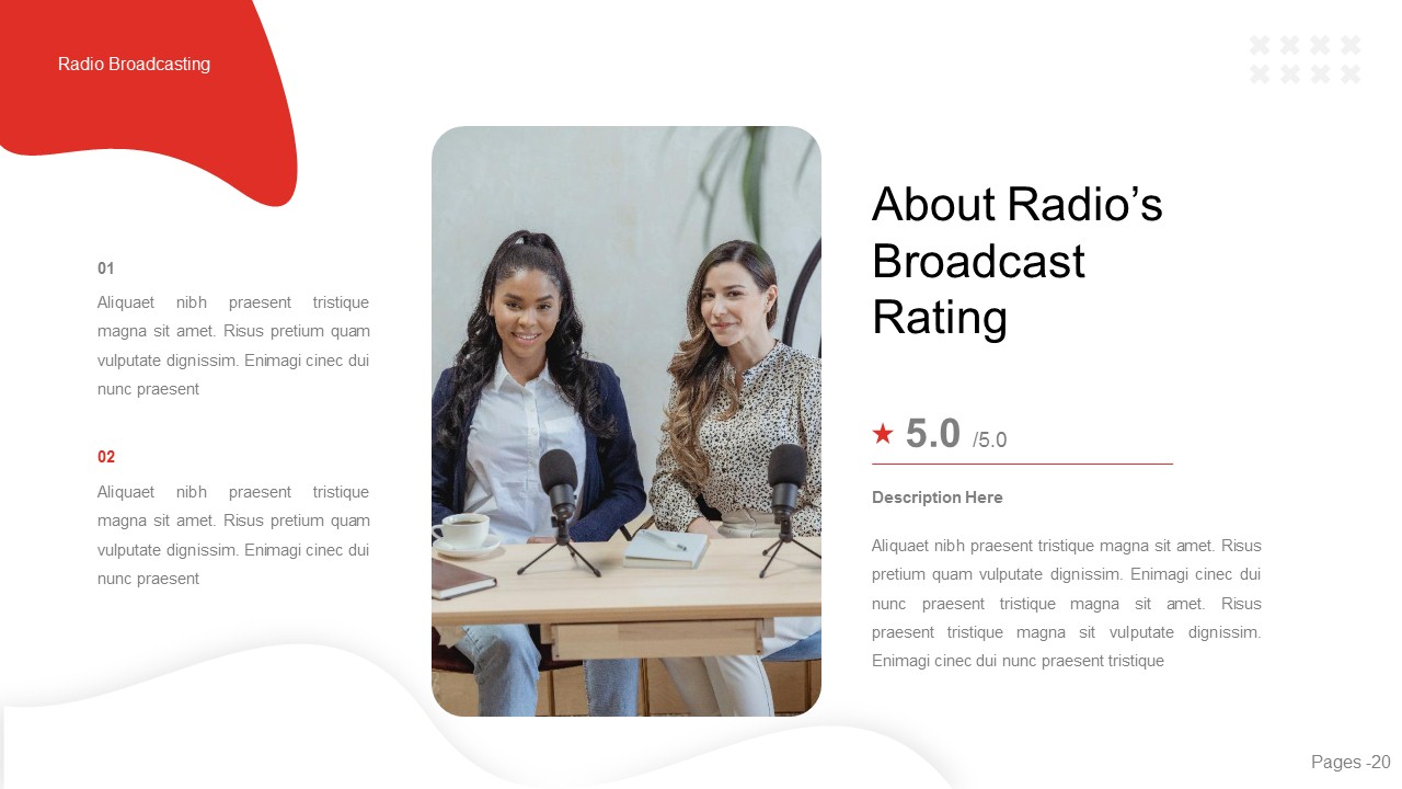 Radio Broadcasting Powerpoint Template Presentation, Presentation Templates