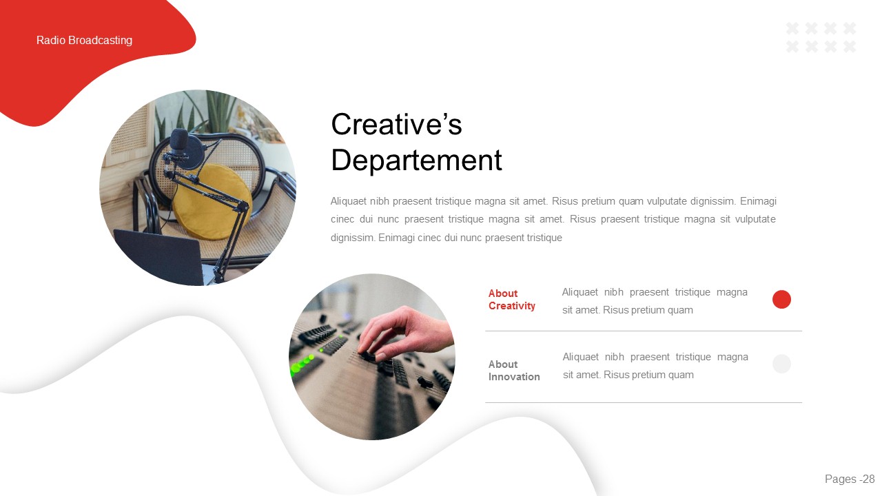 Radio Broadcasting Powerpoint Template Presentation, Presentation Templates