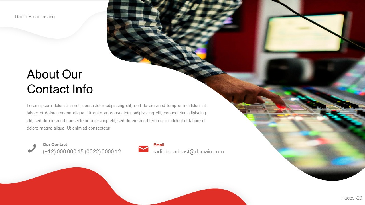 Radio Broadcasting Powerpoint Template Presentation, Presentation Templates
