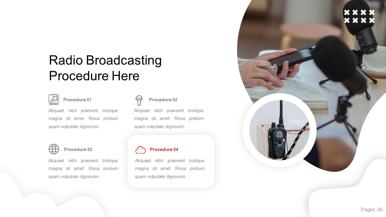 Radio Broadcasting Powerpoint Template Presentation, Presentation Templates